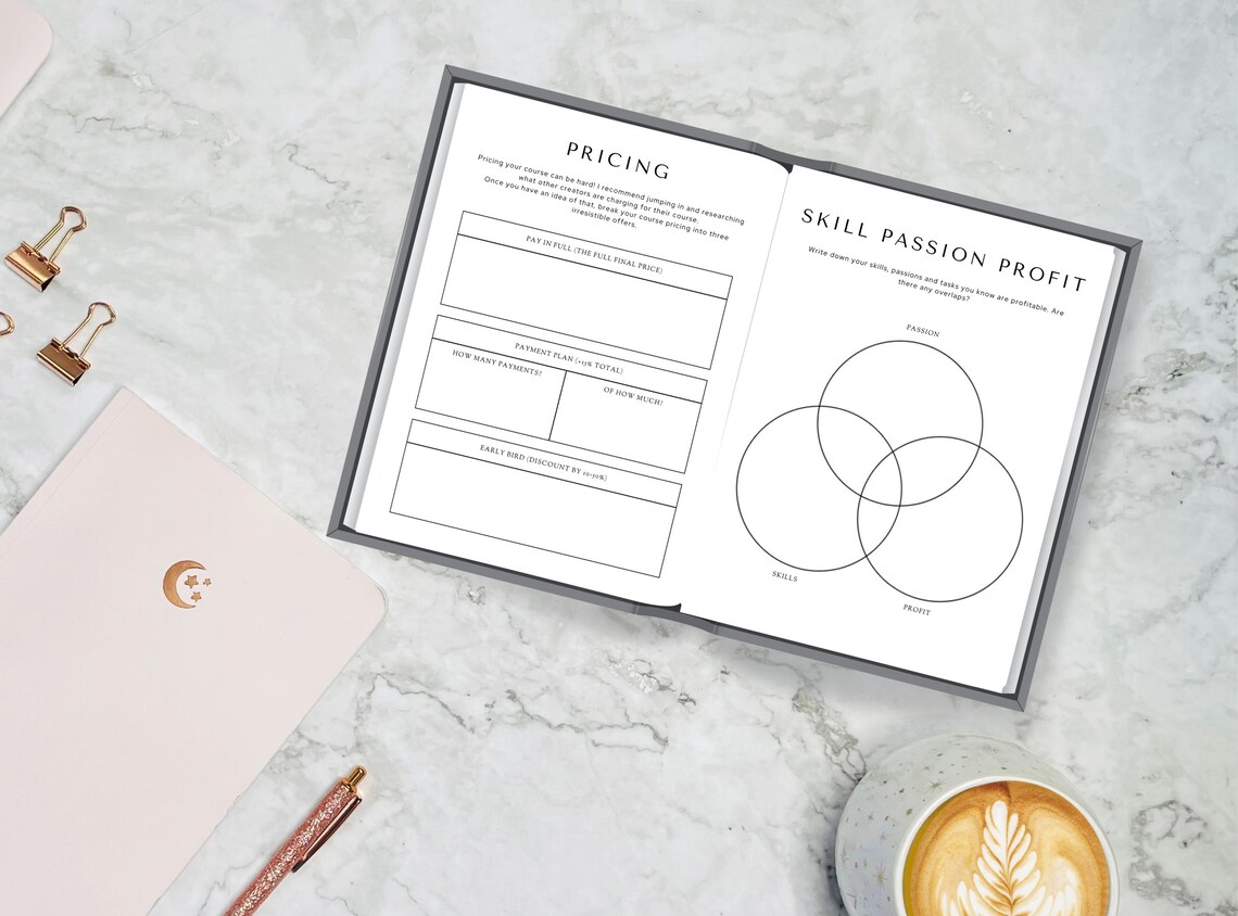 Course Creation Planner, Printable Course Planner, Course Creation ...