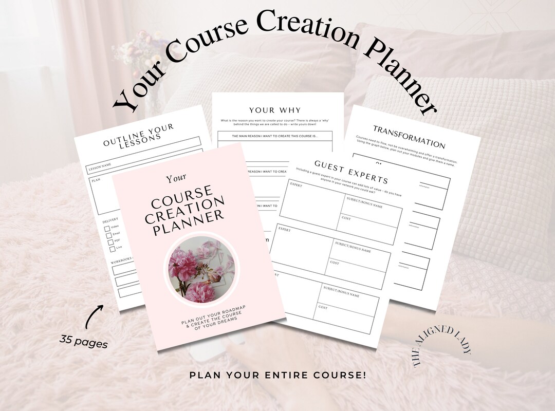 Course Creation Planner, Printable Course Planner, Course Creation ...