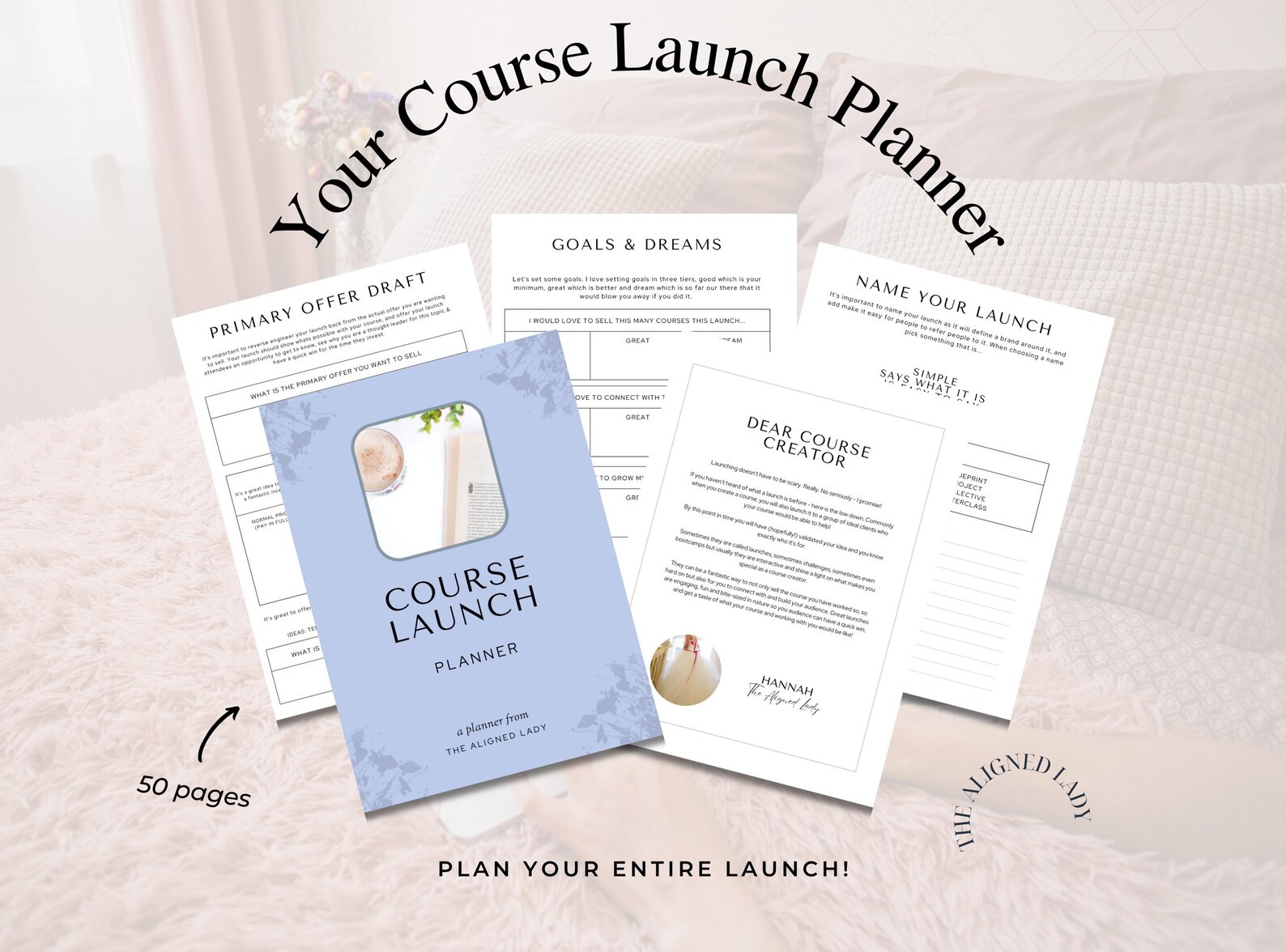 Course Launch Planner, Printable Course Planner, 50 Pages, Course ...