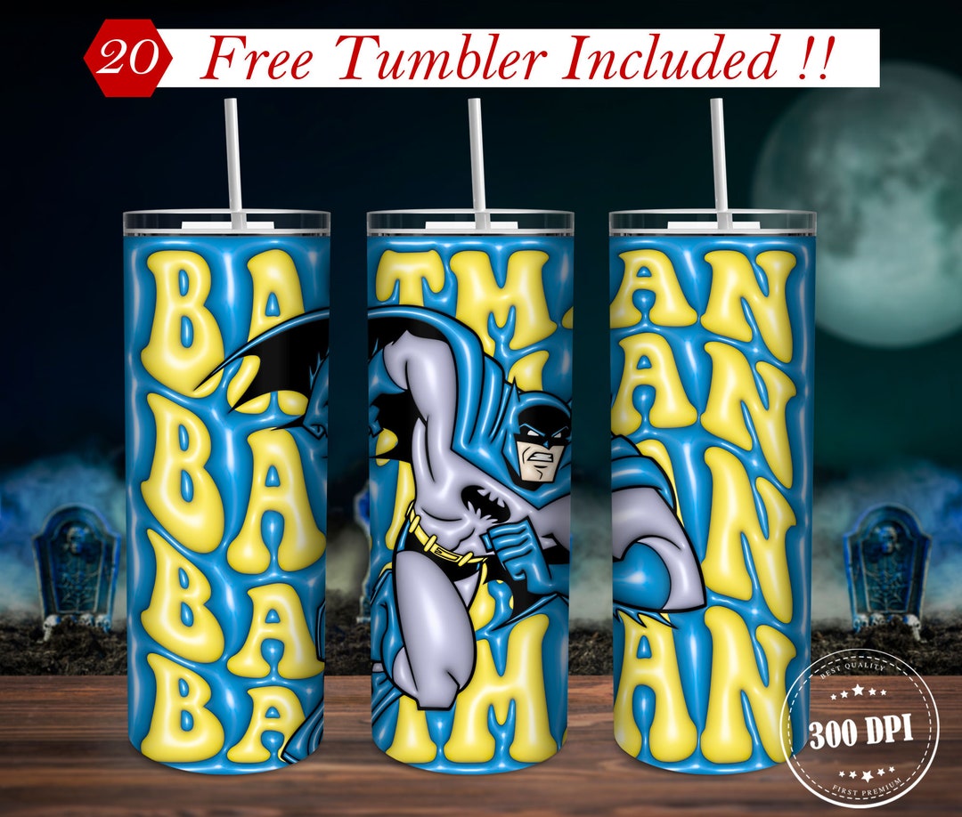 3D Inflatable Cartoon 20 Oz Skinny Tumbler Sublimation Design, Super ...