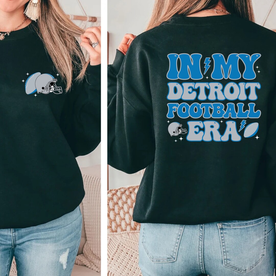 Detroit Football Shirt Vintage Detroit Football Sweatshirt - Etsy