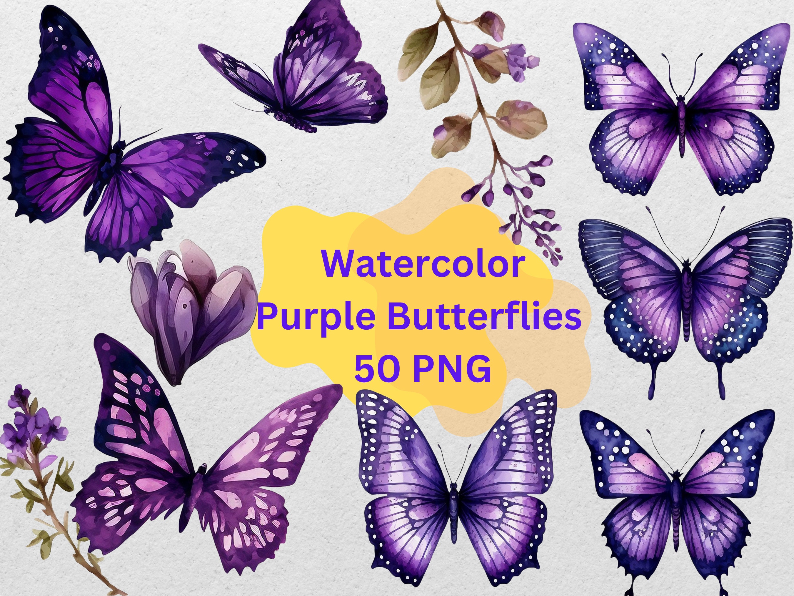Purple Butterfly Clip Art