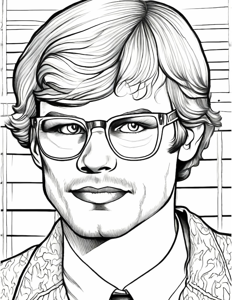 Famous Serial Killers Coloring Book, Print & Download, Ted Bundy, John ...