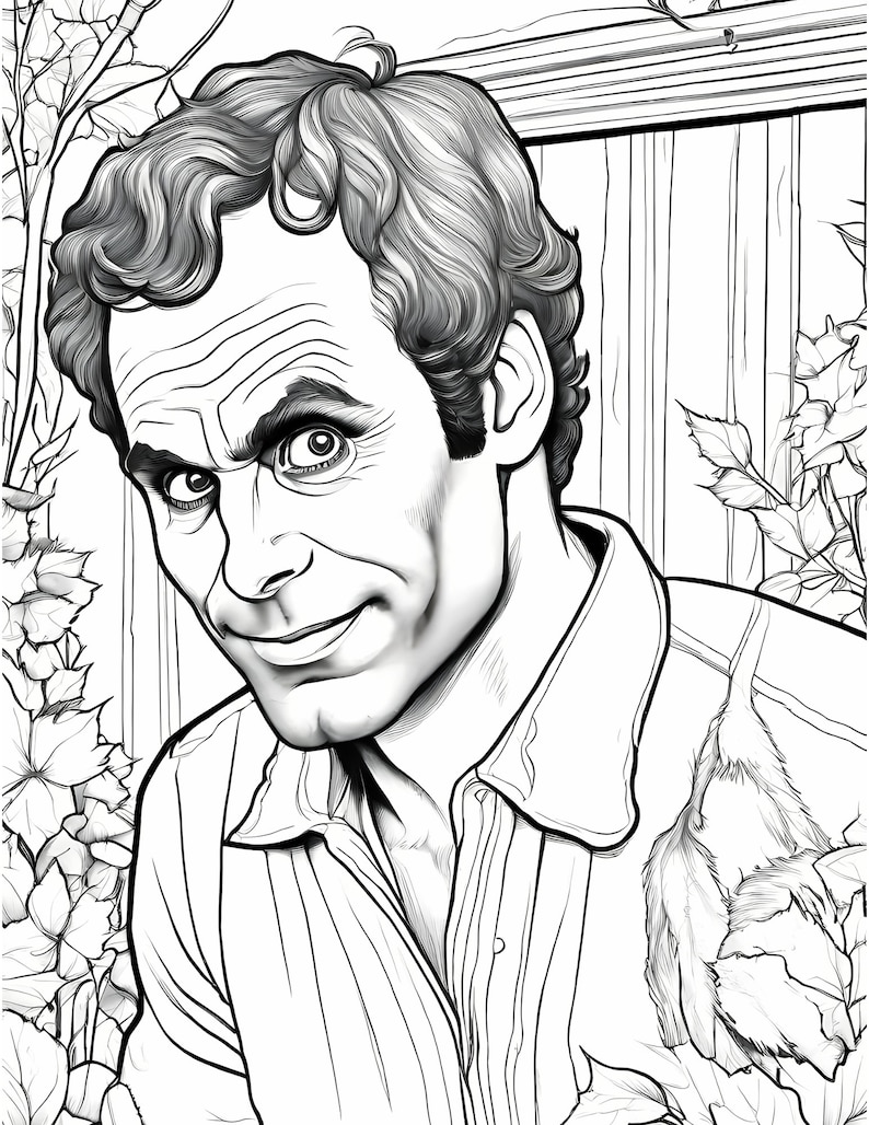 Famous Serial Killers Coloring Book, Print & Download, Ted Bundy, John ...