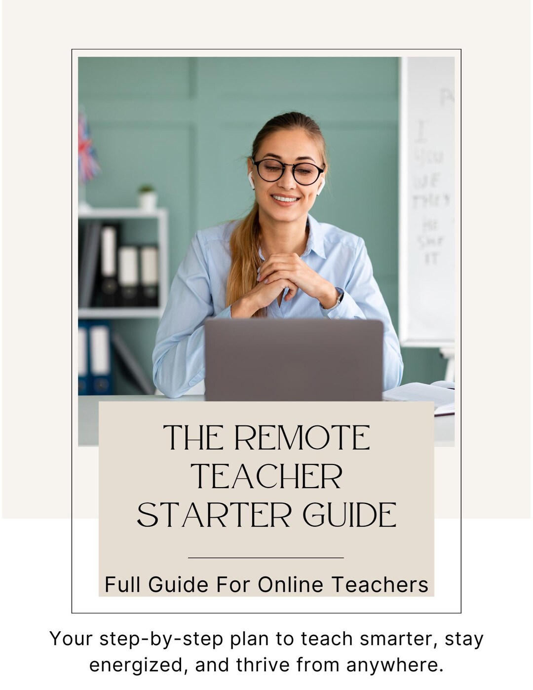 Remote Teacher Starter Guide | Digital PDF Workbook for Online Teaching, Work From Home Planner ...