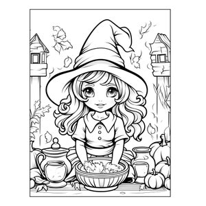 80 Halloween Coloring Pages, Digital Download, Halloween Printable ...