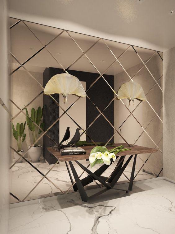 Custom V-groove Mirrors – CNC Etched Glass and Mirror Wall Art ...