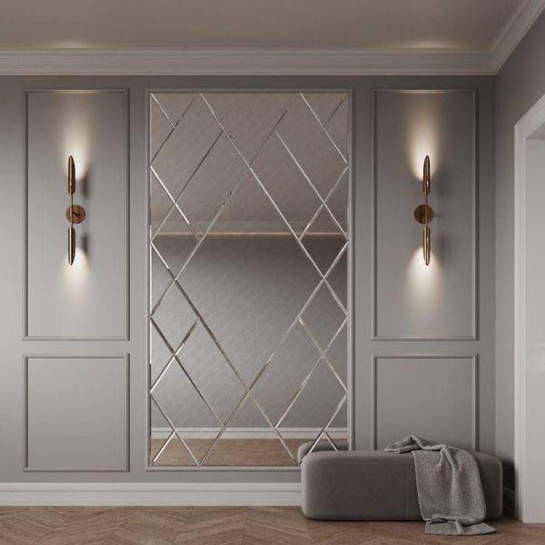 Custom V-groove Mirrors – CNC Etched Glass and Mirror Wall Art ...