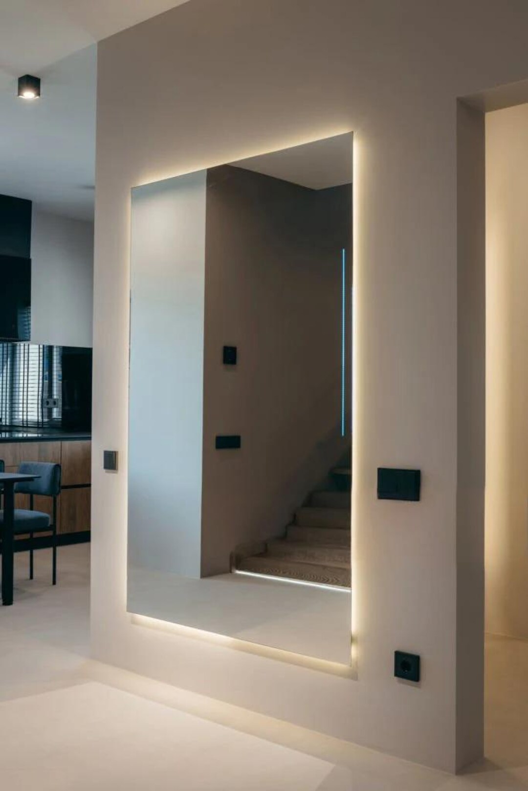 Modern LED Mirror – Lighted Bathroom Wall Mirror – Custom Vanity Mirror ...
