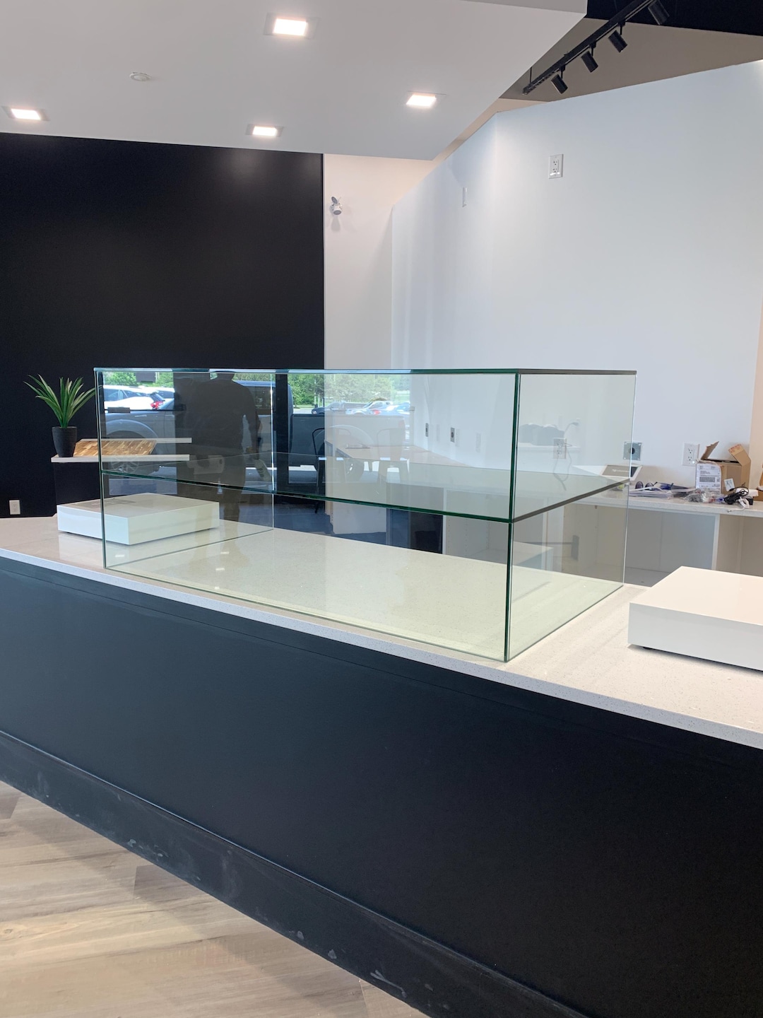 Custom Frameless Glass Display Case – Uv-bonded, Commercial-grade | for ...