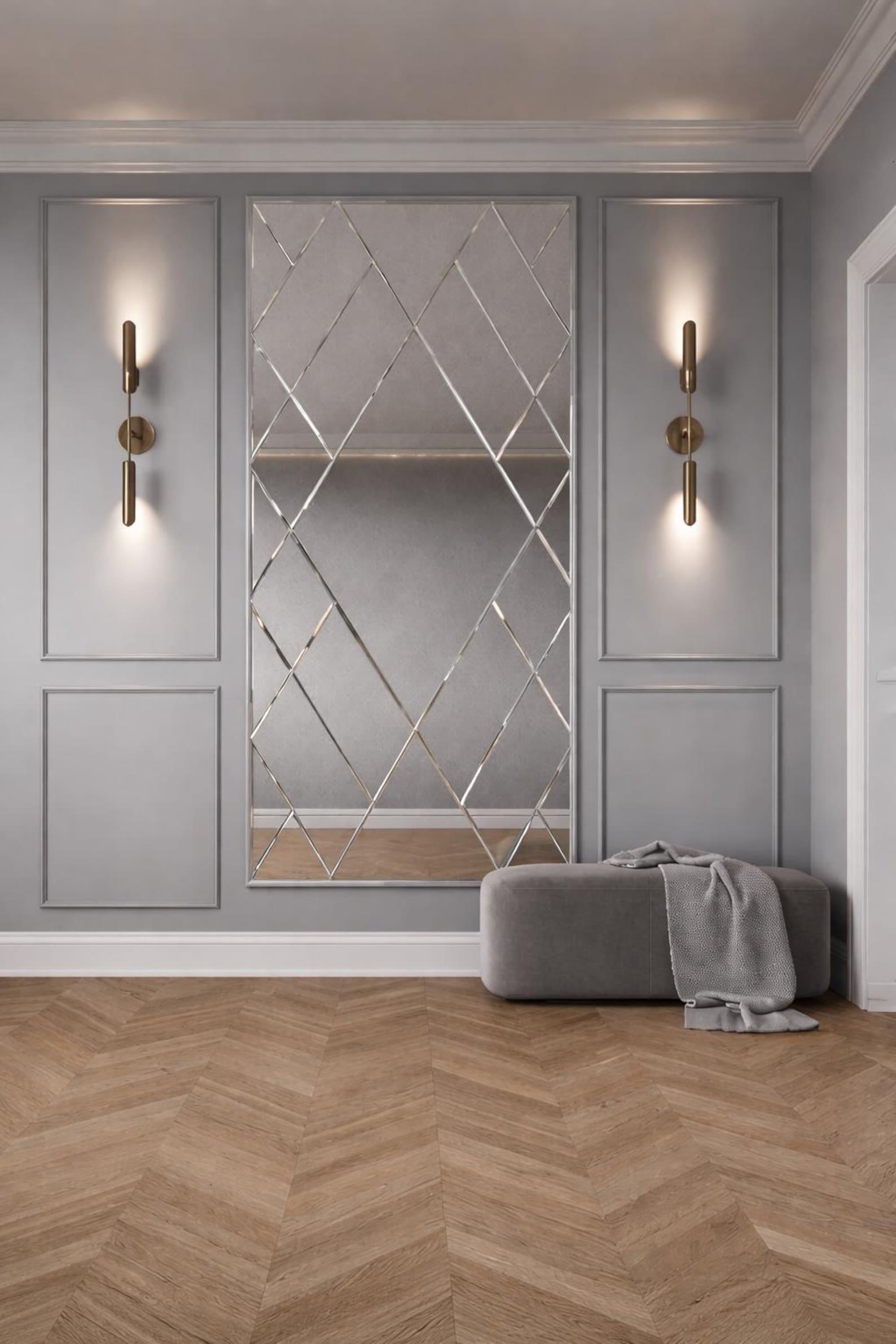 Custom V-groove Mirrors – Etched Glass and Mirror Wall Art ...