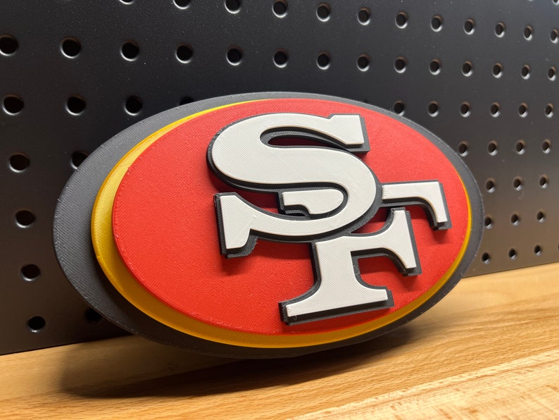 San Francisco 49ers Logo Shelf / Desk Art - Etsy
