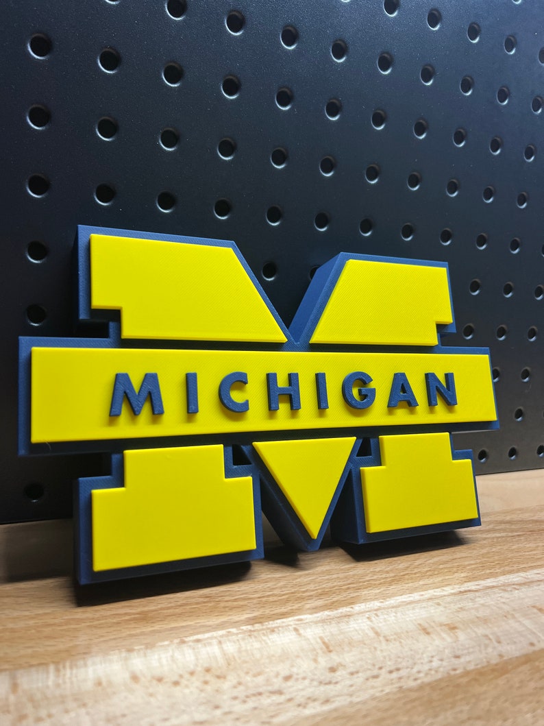 University of Michigan Shelf / Desk Art - Etsy
