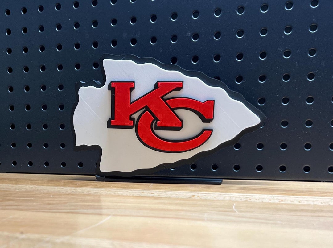 Kansas City Chiefs Logo Shelf / Desk Art - Etsy