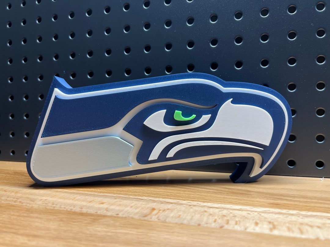 Seattle Seahawks Logo Shelf / Desk Art - Etsy
