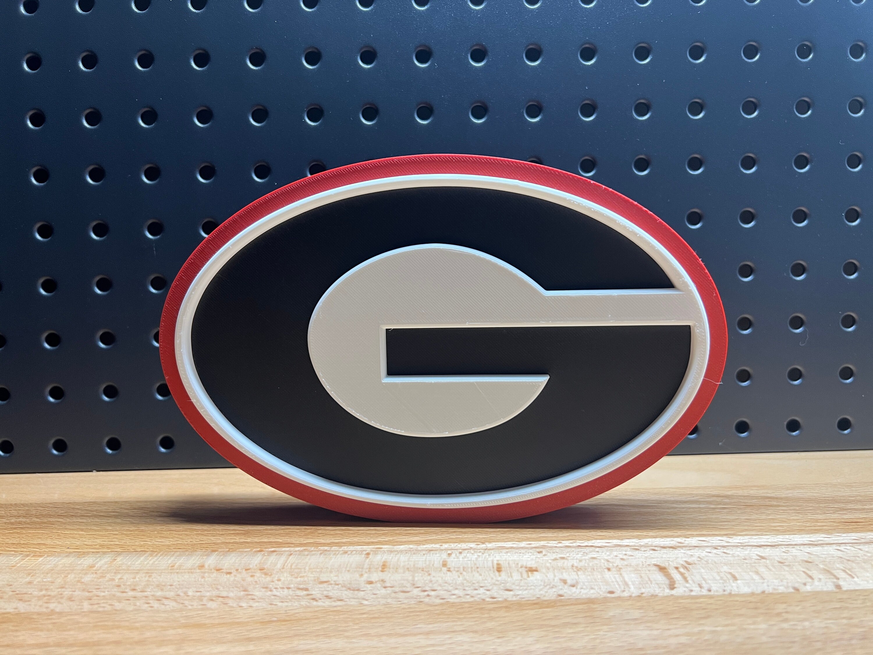 Georgia Bulldogs Logo Shelf / Desk Art UGA - Etsy