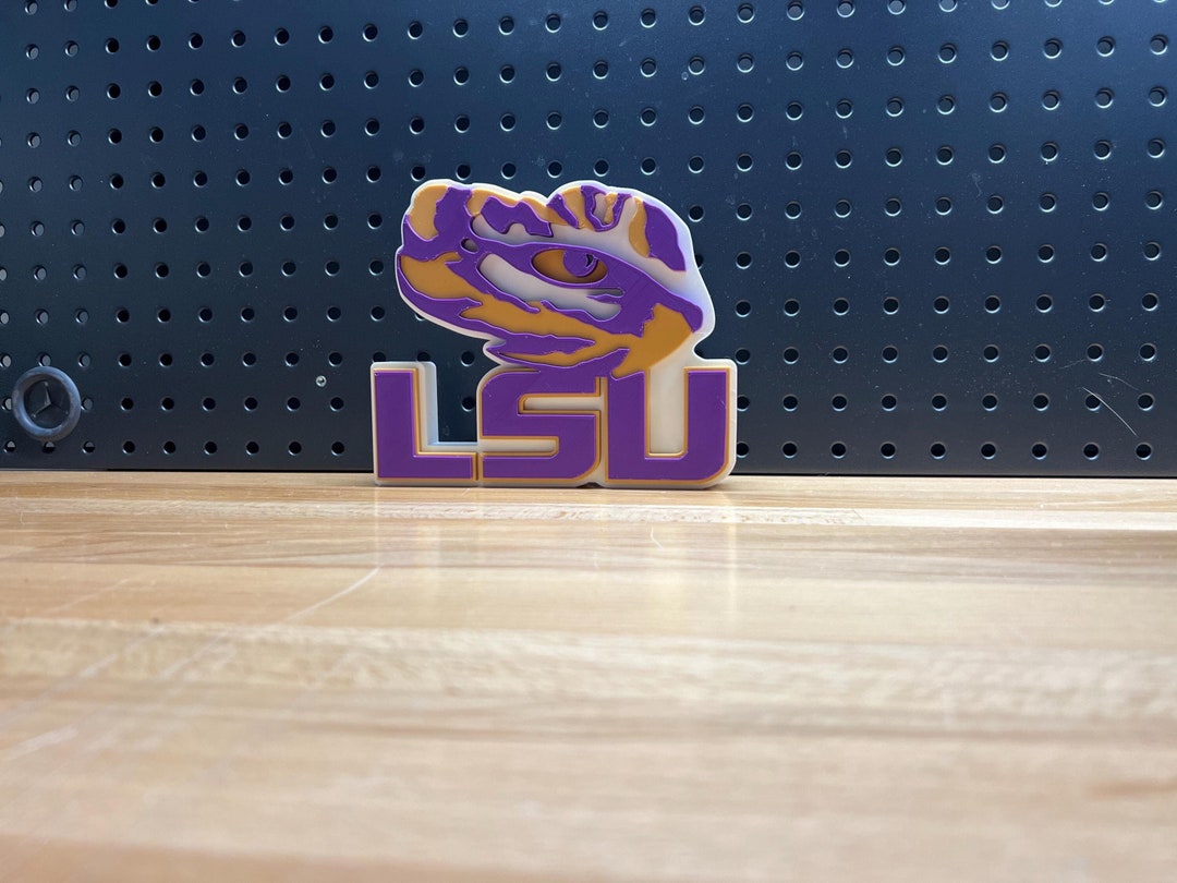 LSU Tigers Logo Shelf / Desk Art - Etsy