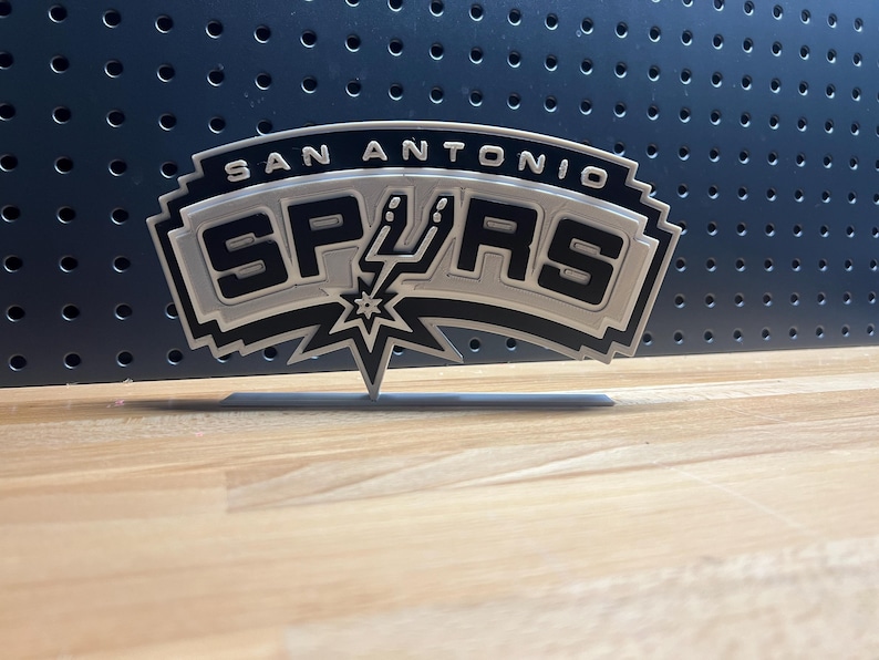 San Antonio Spurs Logo Shelf / Desk Art - Etsy