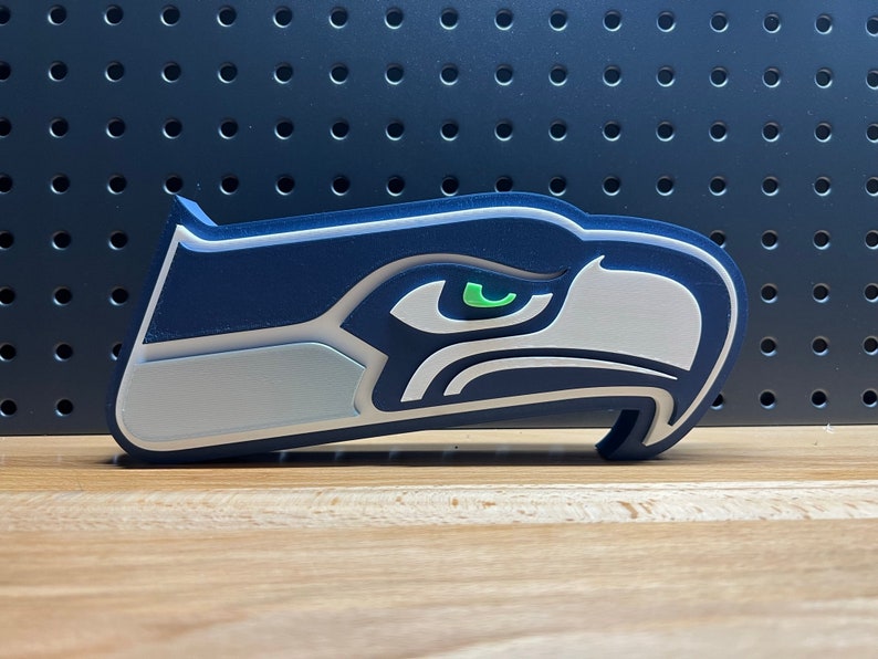 Seattle Seahawks Logo Shelf / Desk Art - Etsy