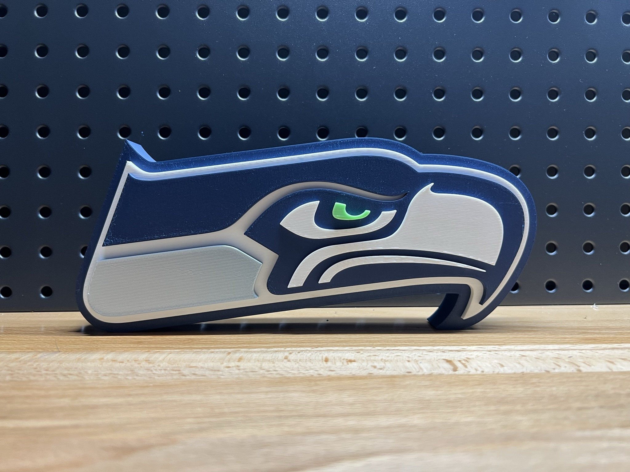 Seattle Seahawks Logo Shelf / Desk Art - Etsy