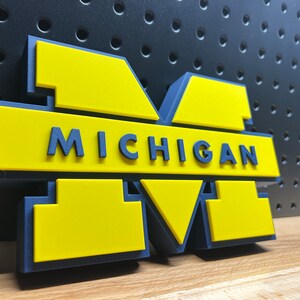University of Michigan Shelf / Desk Art - Etsy
