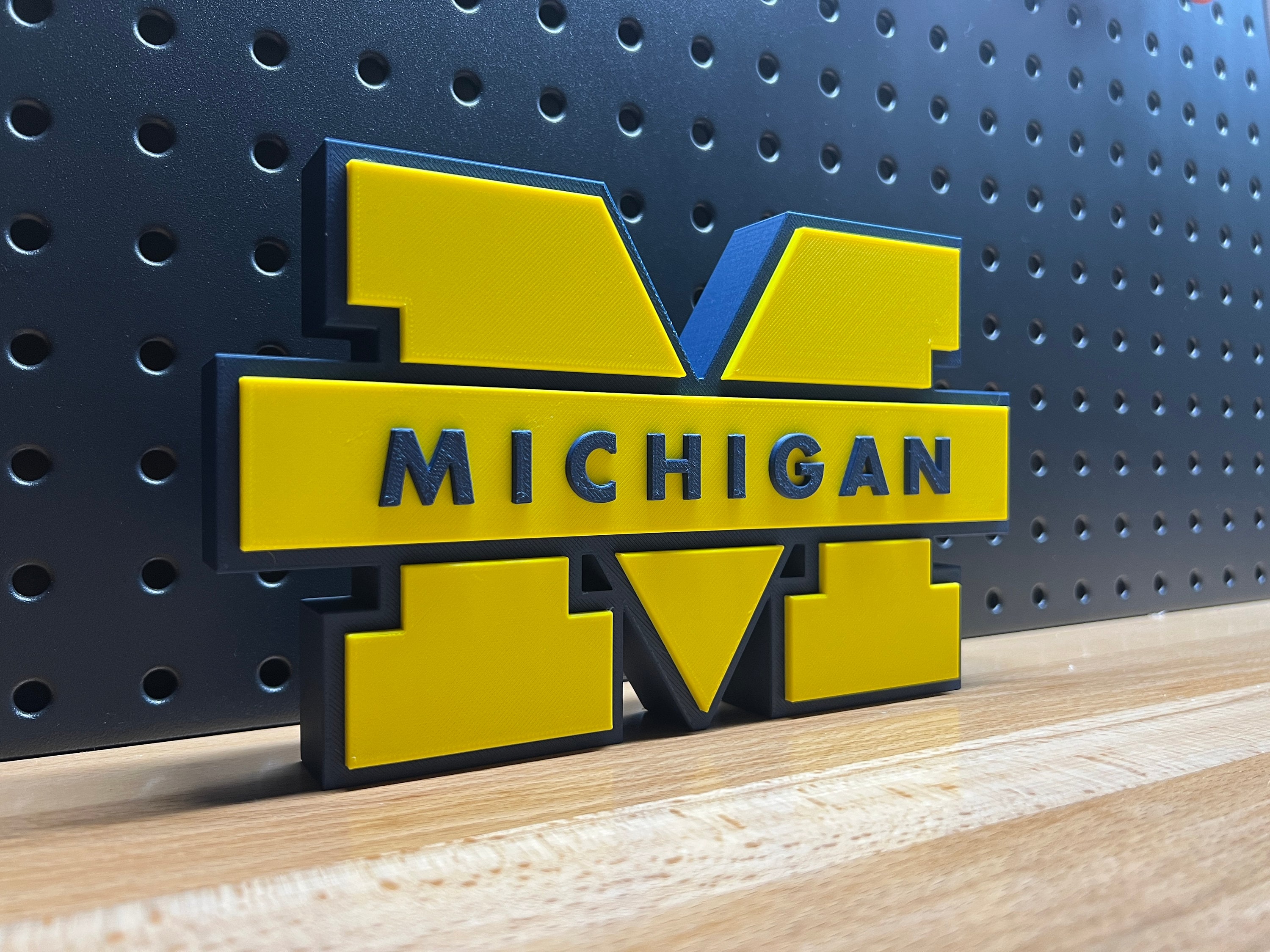 Logotipo De Michigan Block M Michigan Block M Patch Etsy