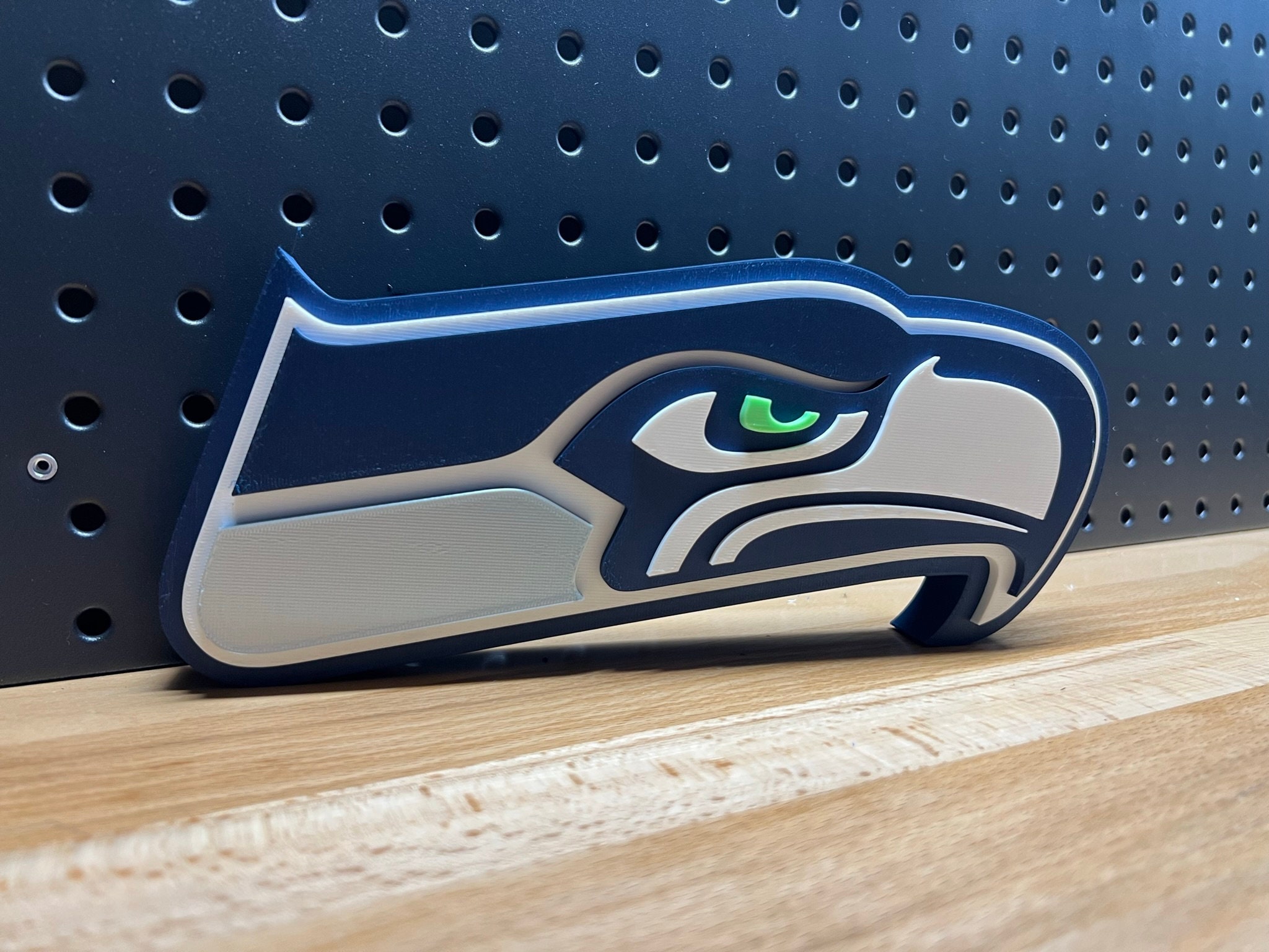 Seattle Seahawks Logo Shelf / Desk Art - Etsy
