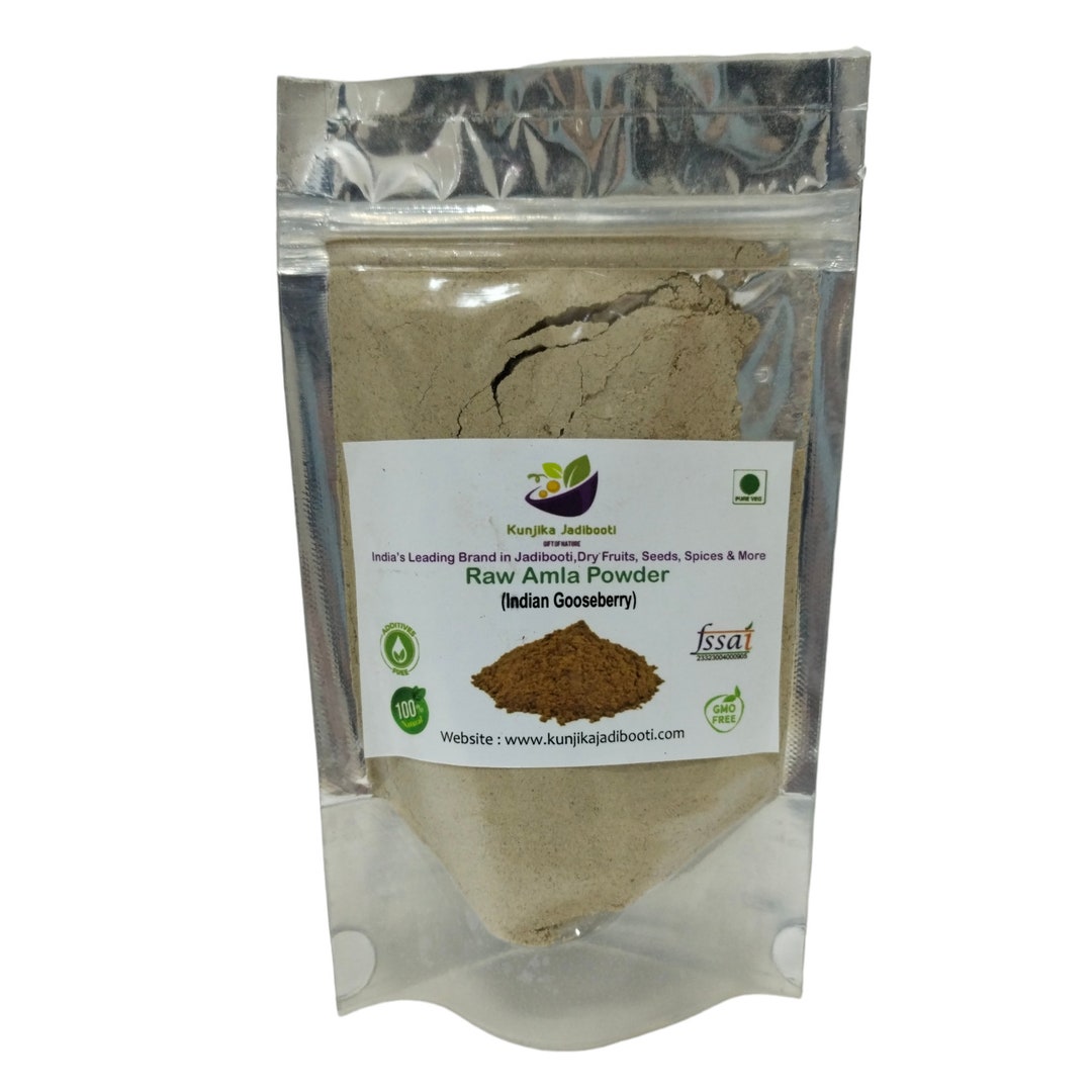 Kunjika Jadibooti Amla Powder | Gooseberry Powder | Amla Churna Powder ...