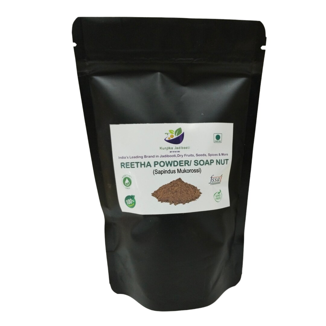 Kunjika Jadibooti Organic Reetha Powder, Kunkudukai Powder, Aritha ...
