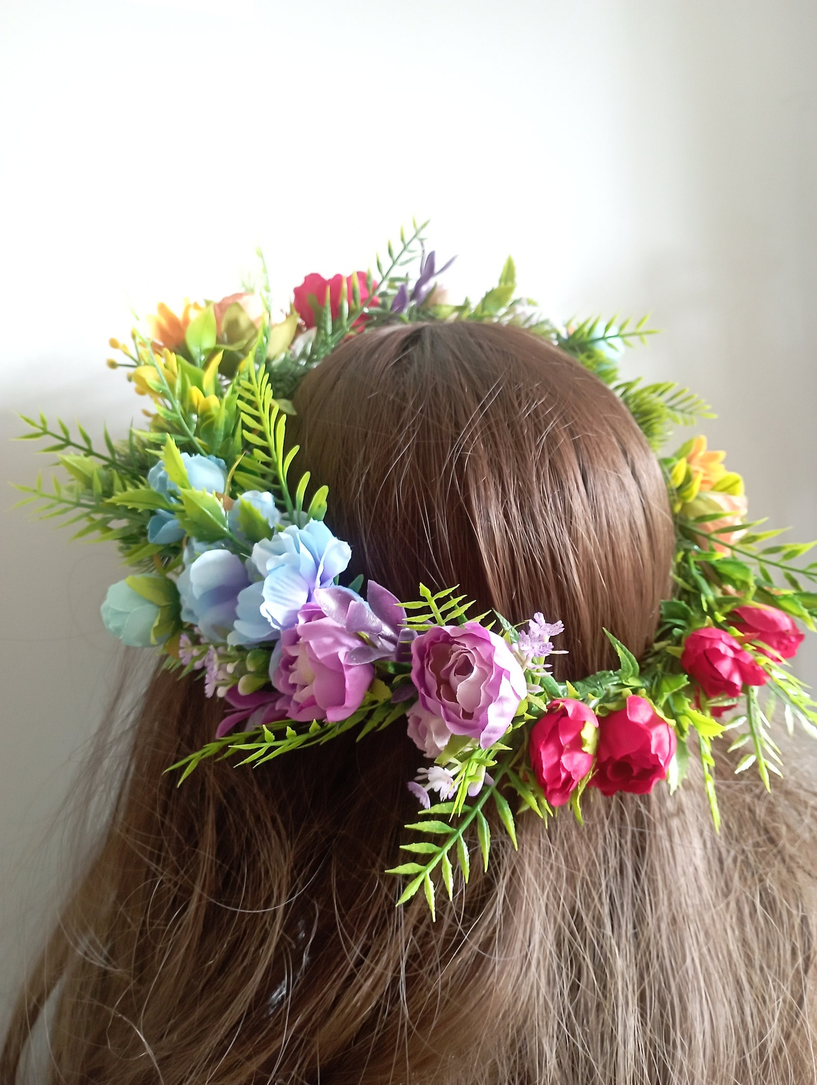 LGBT LGBTQ Rainbow Gay Flag Pride Month Flower Crown Boho Hippie Bride ...