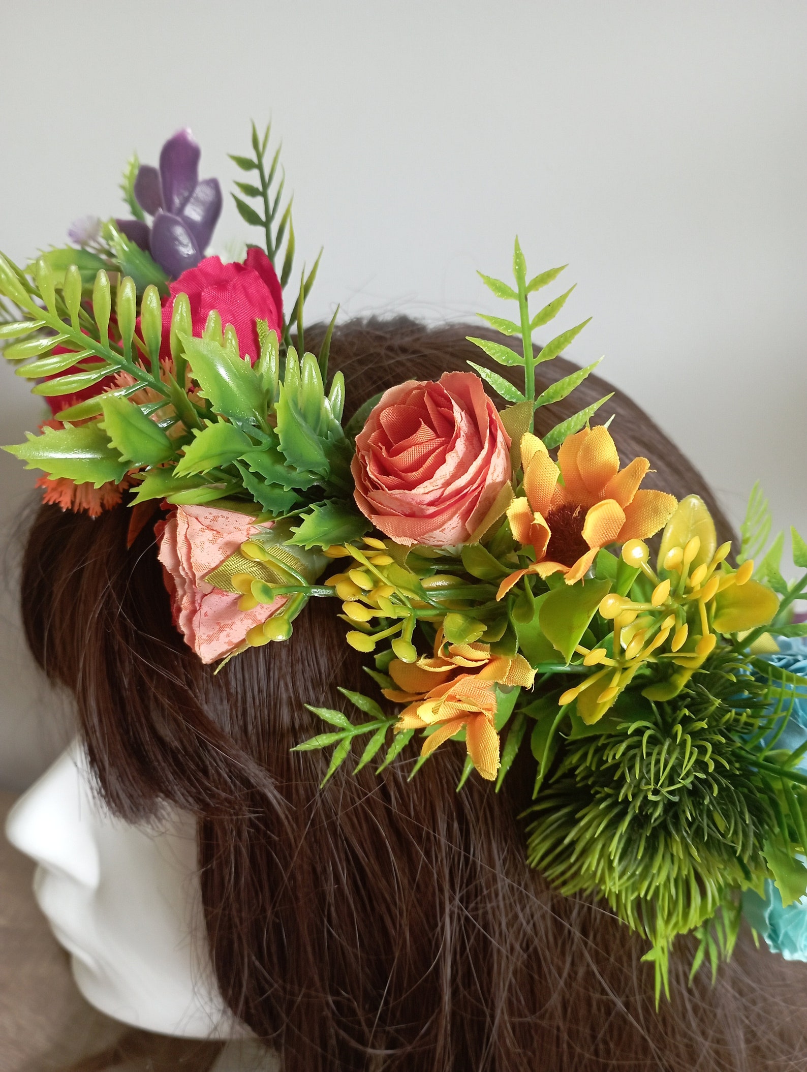 LGBT LGBTQ Rainbow Gay Flag Pride Month Flower Crown Boho Hippie Bride ...