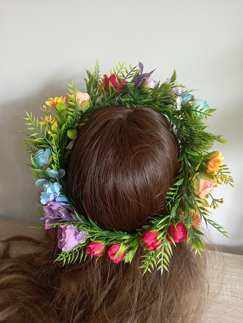 LGBT LGBTQ Rainbow Gay Flag Pride Month Flower Crown Boho Hippie Bride ...