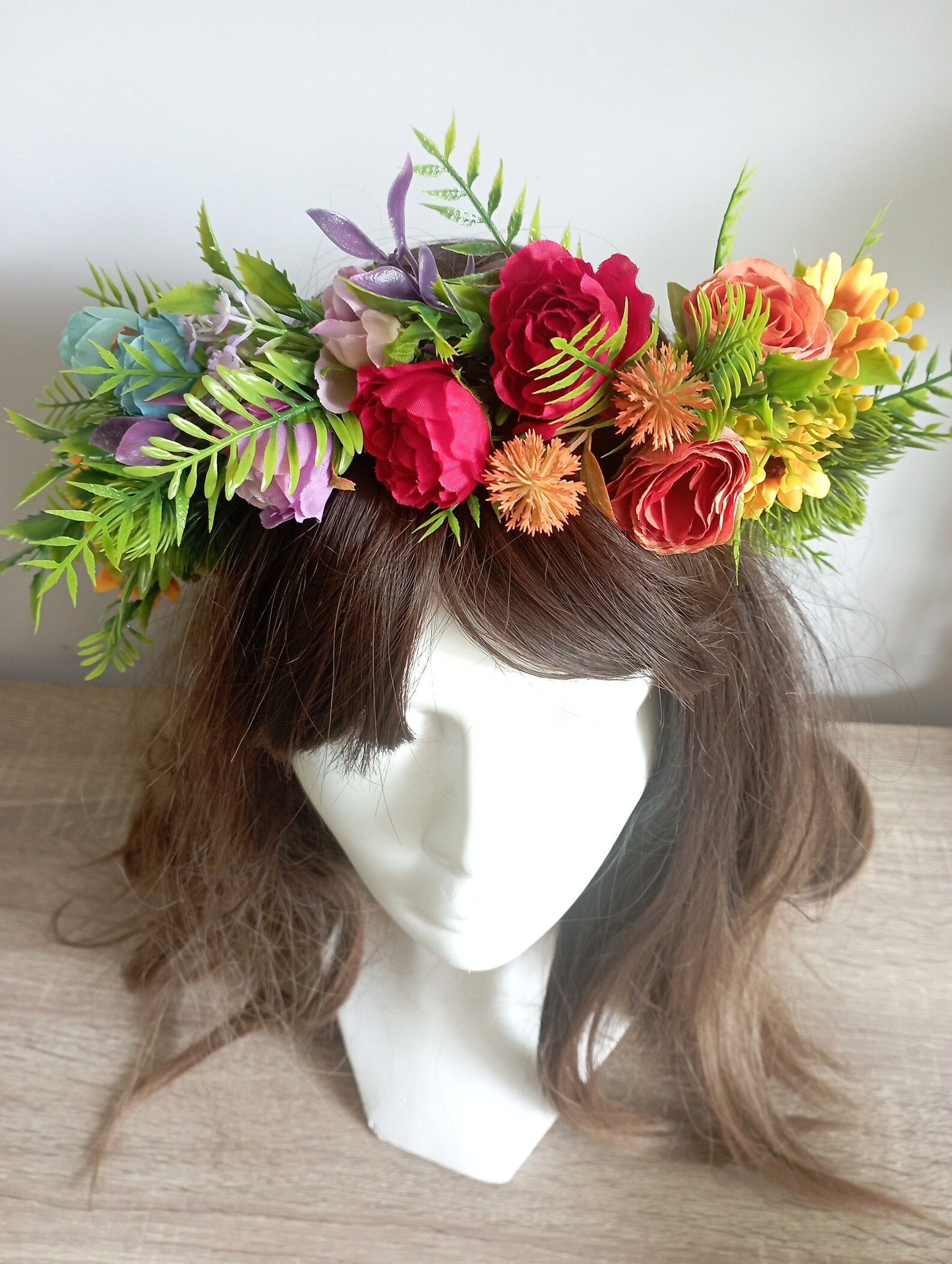LGBT LGBTQ Rainbow Gay Flag Pride Month Flower Crown Boho Hippie Bride ...