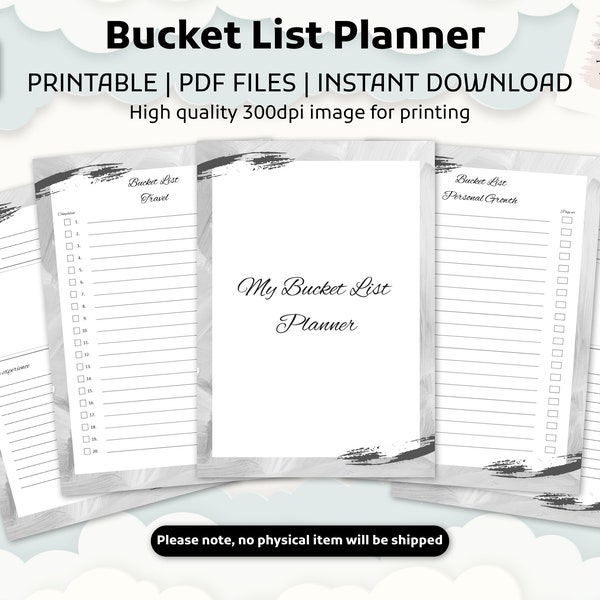 Bucket List - Etsy