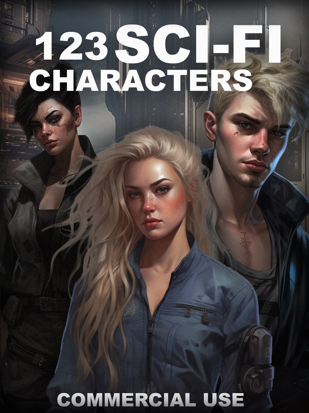 123 2D Sci-fi Characters Bundle for Gaming and Visual Novels - Etsy