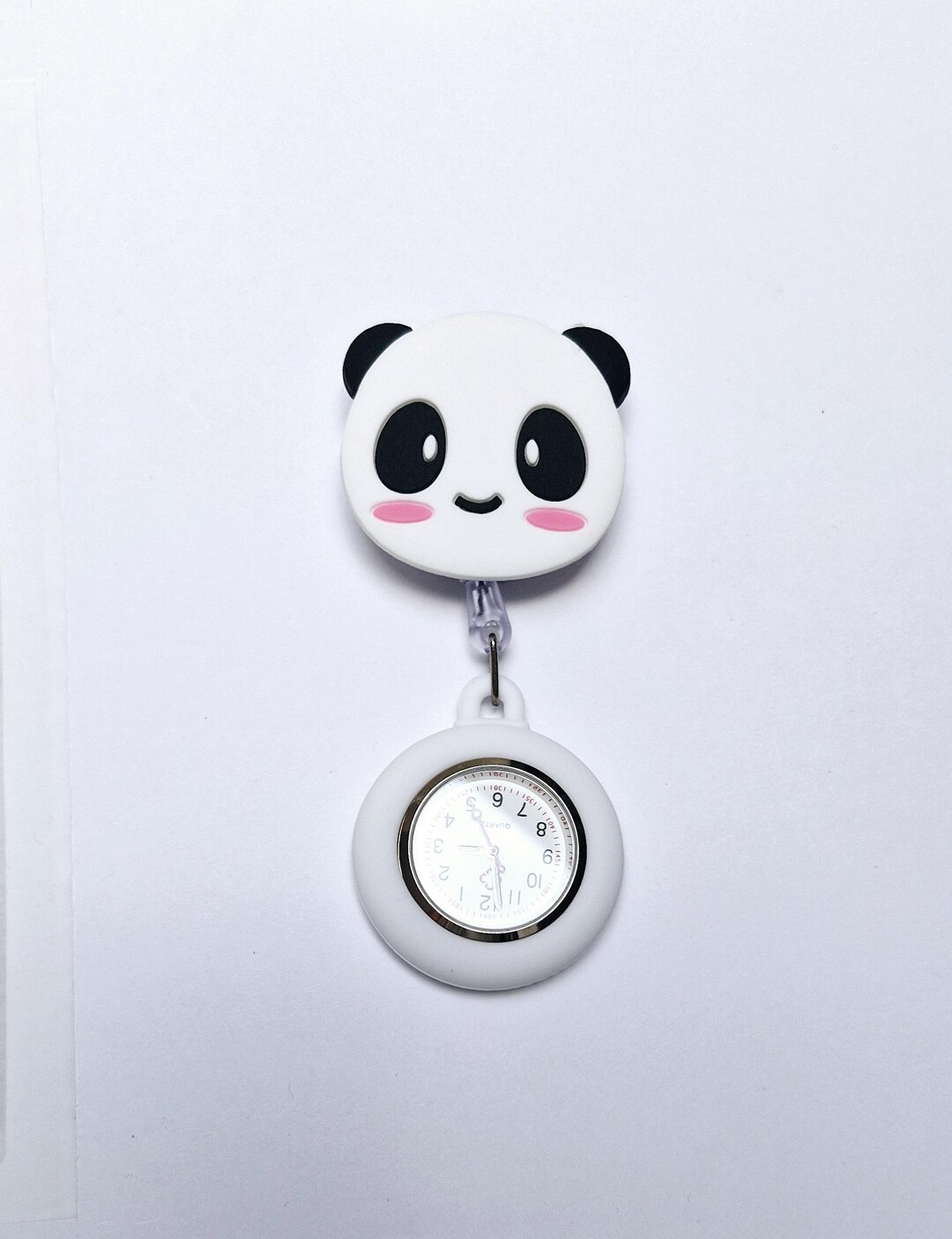 Panda Fob Watch: Retractable Nurse/doctor Clip-on Quartz Watch - Etsy