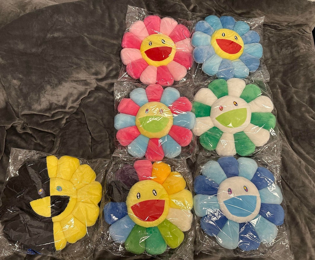 Takashi Murakami Rainbow Flower Custom Pillow Handmade - Etsy UK