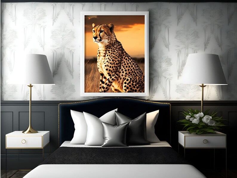 Cheetah Poster - Etsy