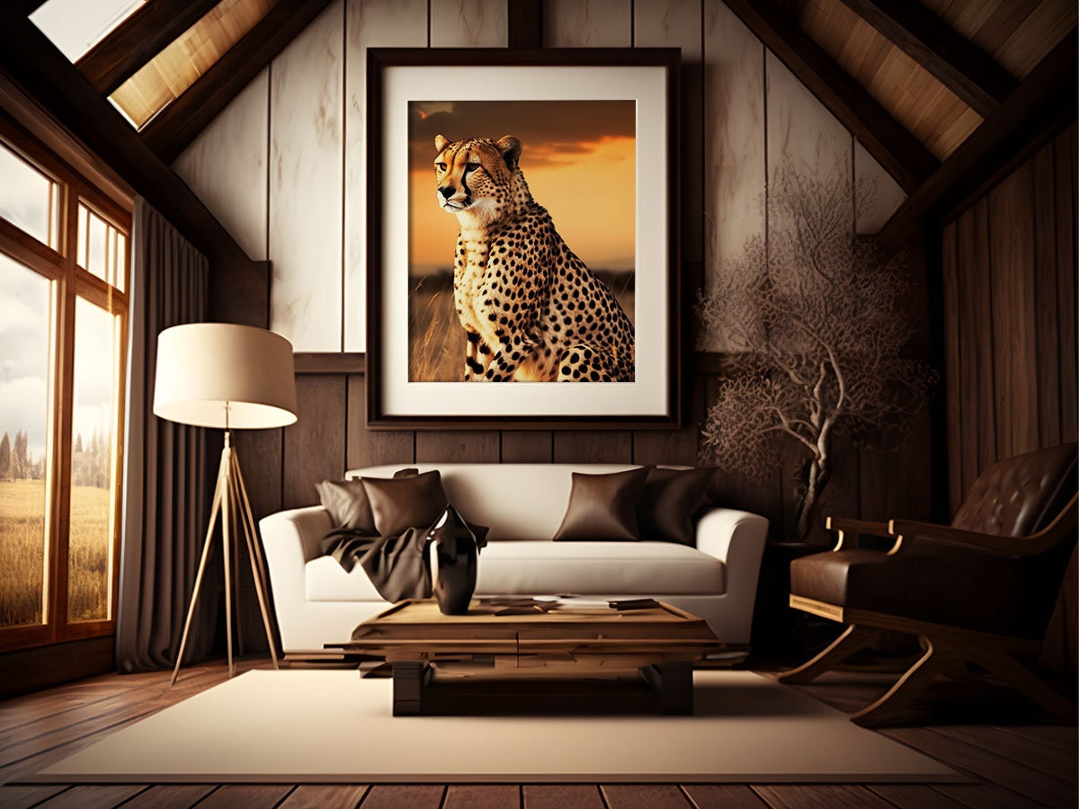 Cheetah Poster - Etsy