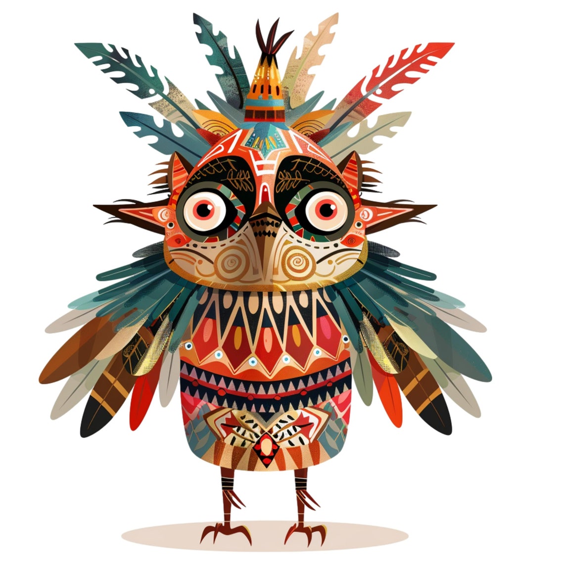 Boho Bird Clipart Bundle: Native American Folk Art (digital Download ...