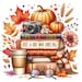 Fall Book Stack Clipart: Autumn Pumpkin Design (digital Download) - Etsy