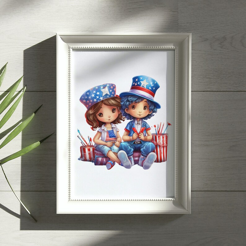 4th of July Kids PNG Clipart, Cute Patriotic Kids, Patriotic Png ...