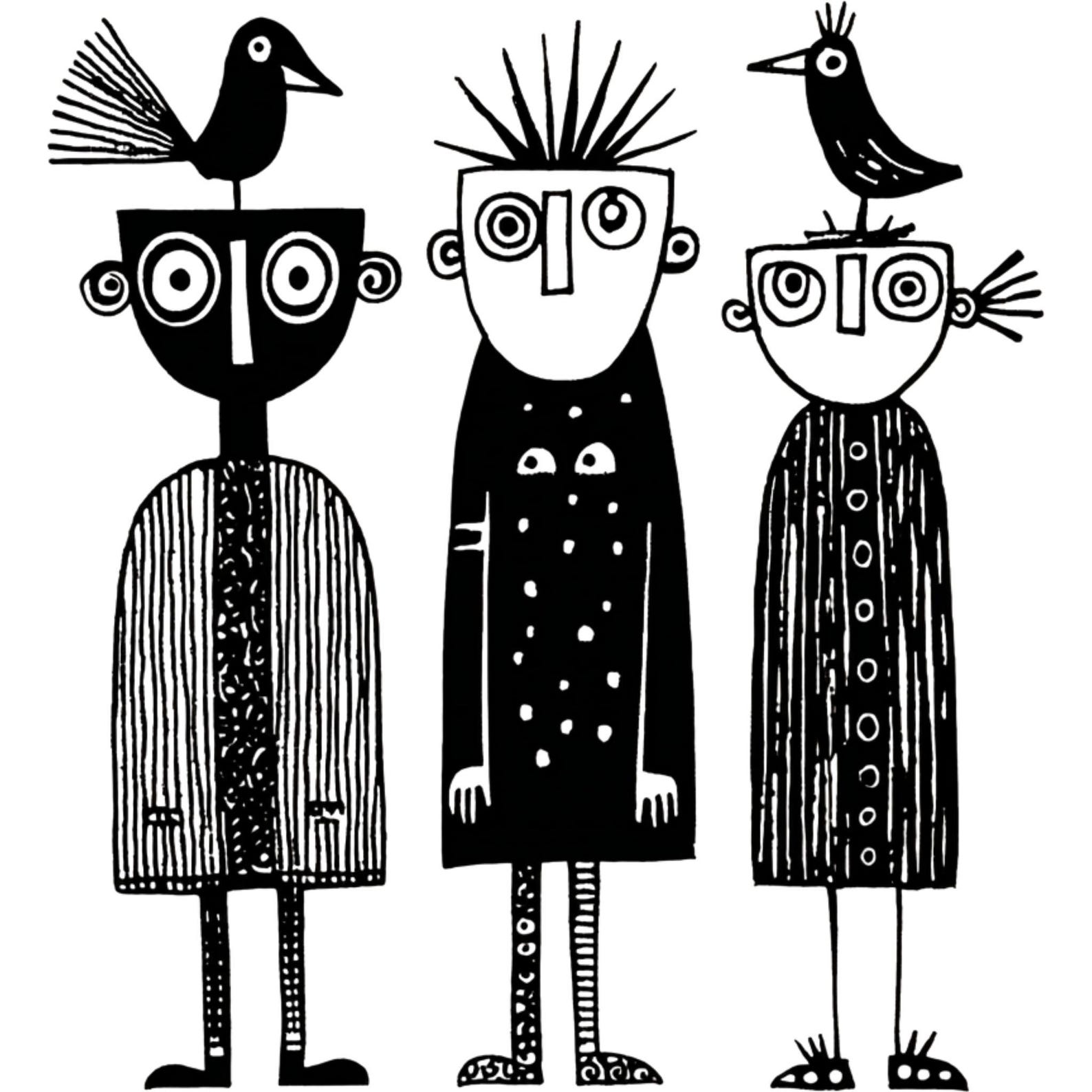 Whimsical People Clipart Bundle: Colorful Character Illustrations (PNG ...