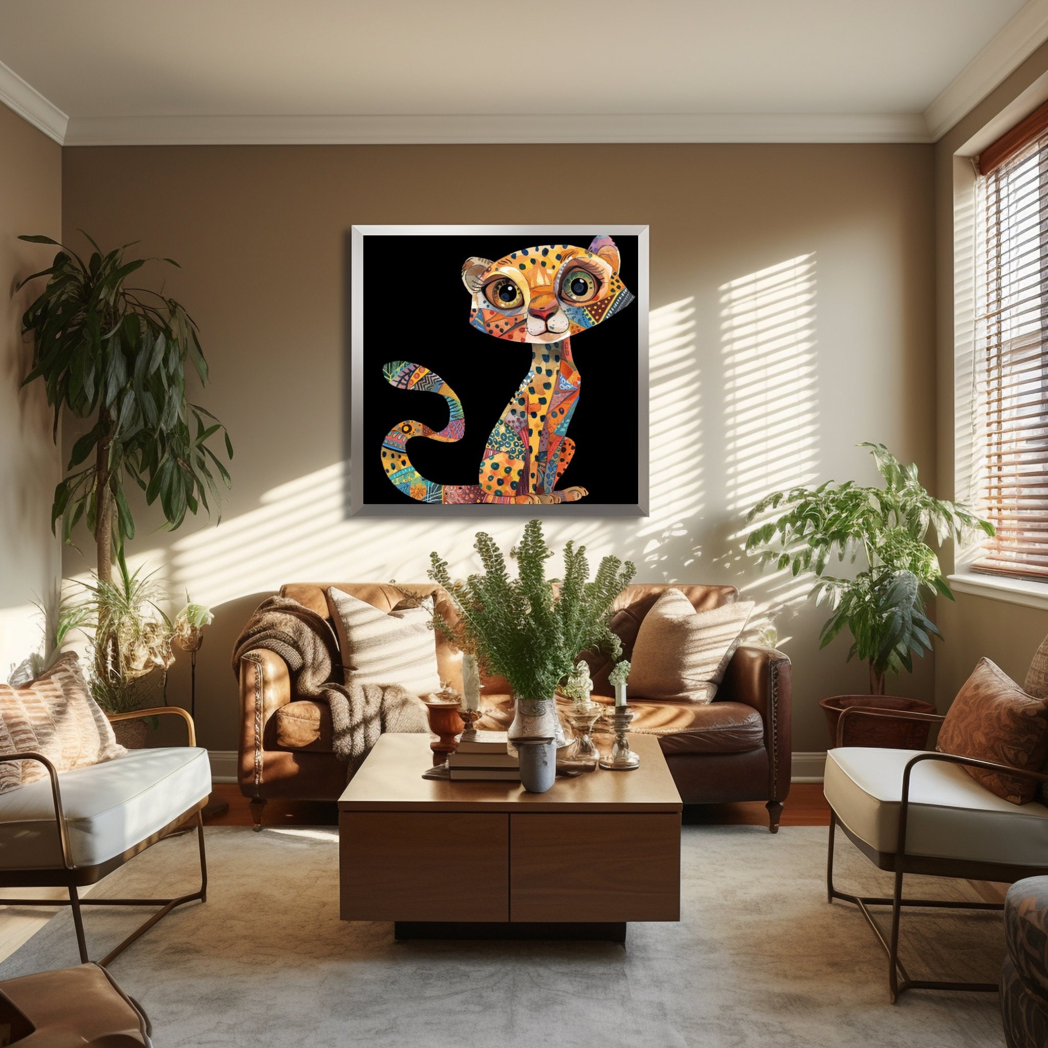 Whimsical Safari Animals Clipart Bundle: Colorful PNG Graphics (digital ...