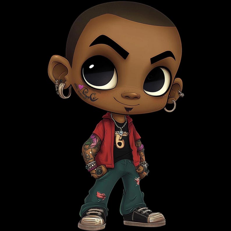 24 Vibrant Chibi Celebrity PNG Clipart Bundle - Instant Download for ...