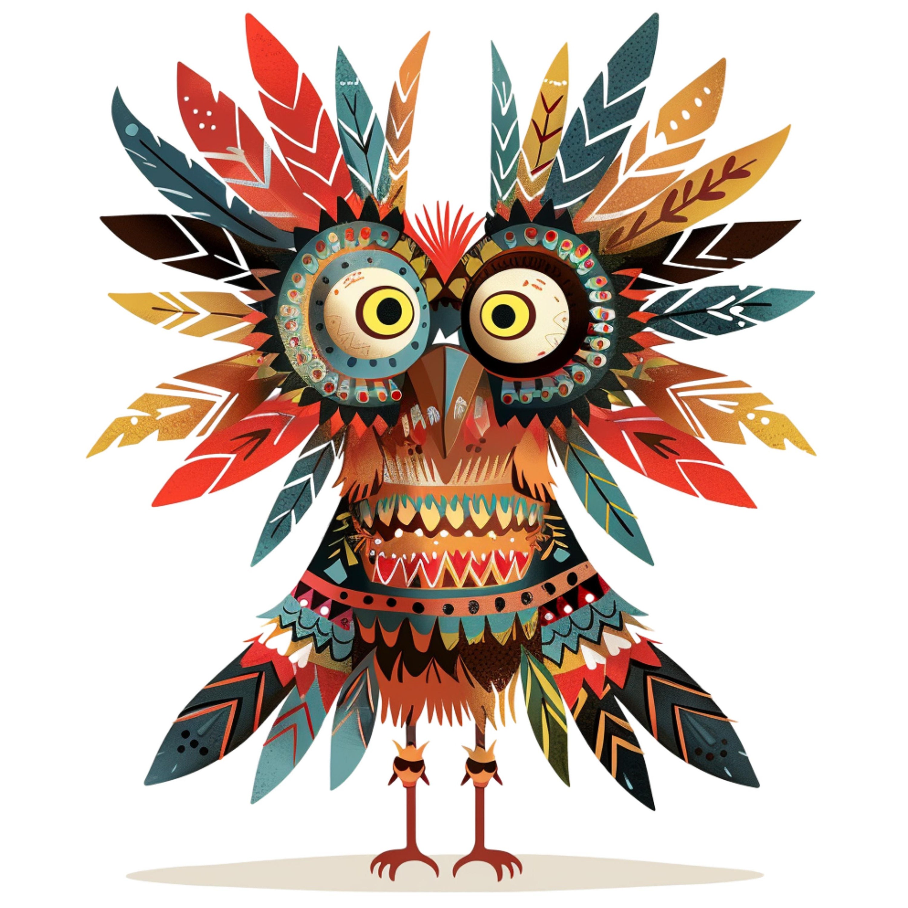 Boho Bird Clipart Bundle: Native American Folk Art (digital Download ...