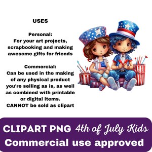 4th of July Kids PNG Clipart, Cute Patriotic Kids, Patriotic Png ...