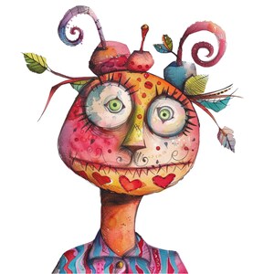 Funny Faces Clipart Set: Whimsical PNG Designs (digital Download) - Etsy