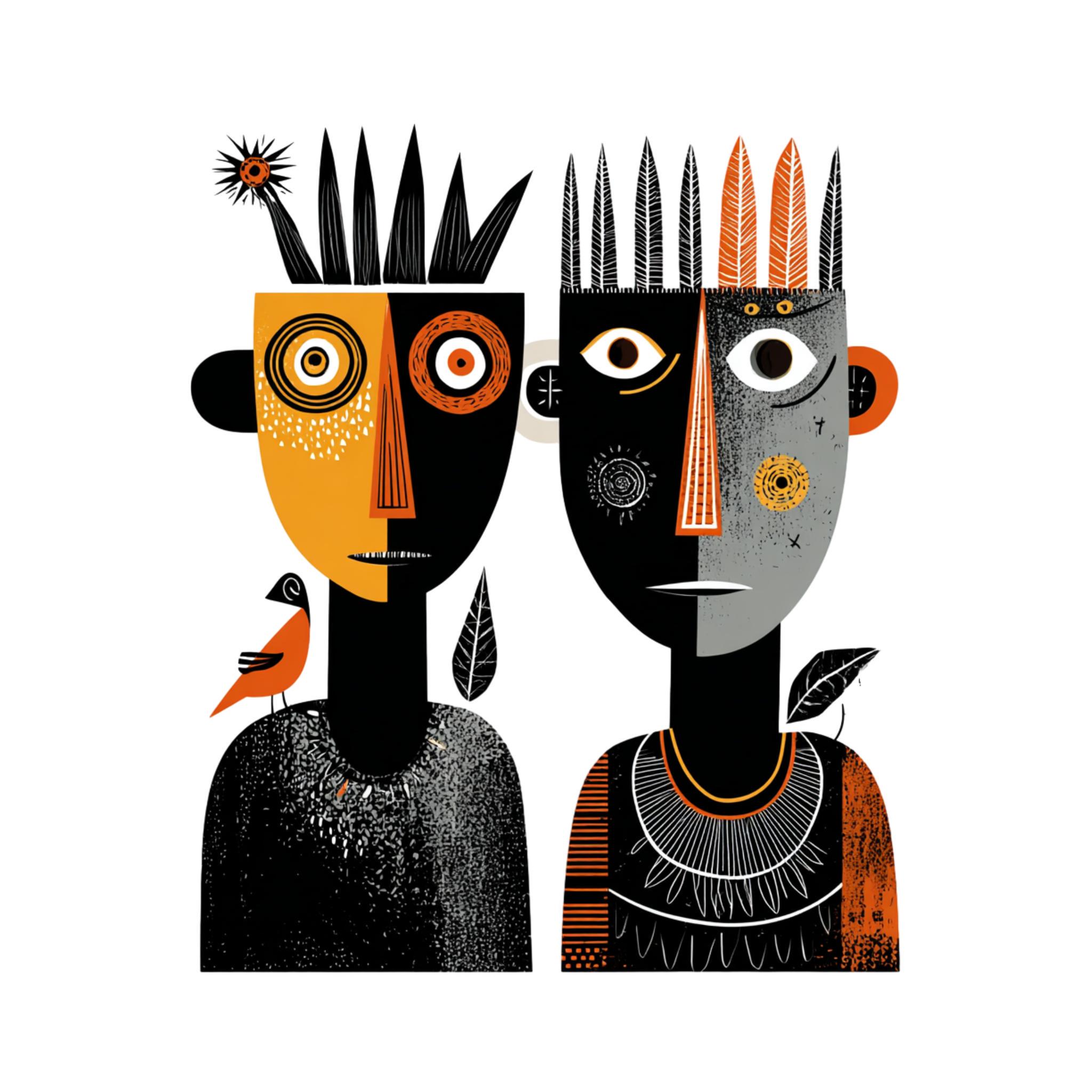 Whimsical People Clipart Bundle: Colorful Character Illustrations (PNG ...