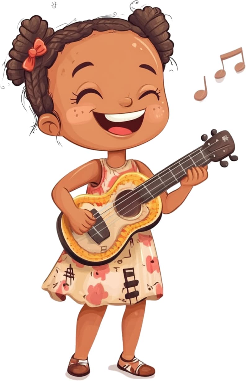 Musical Girls Clipart Bundle, Kids Music PNG (commercial Use) - Etsy
